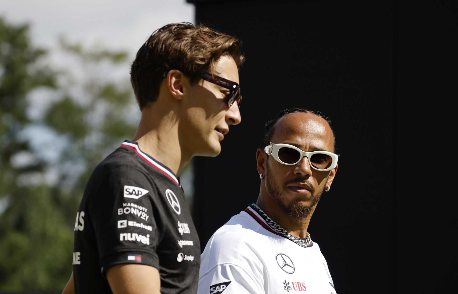 George Russell left fuming with Mercedes teammate Lewis Hamilton at ...