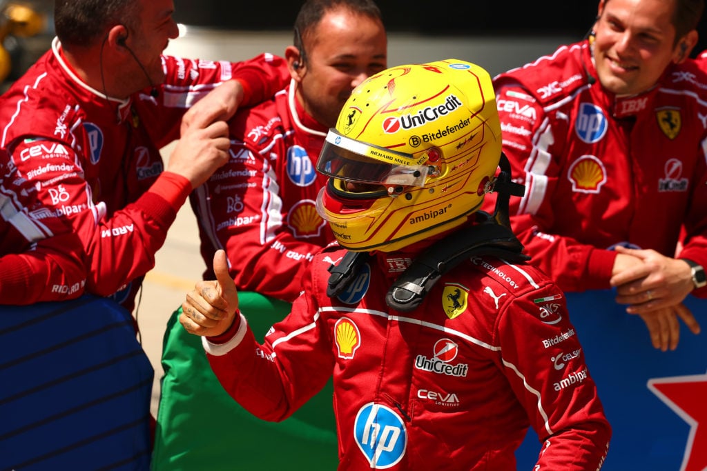 Ted Kravitz questions how Lewis Hamilton celebrated Ferrari Sprint win ...