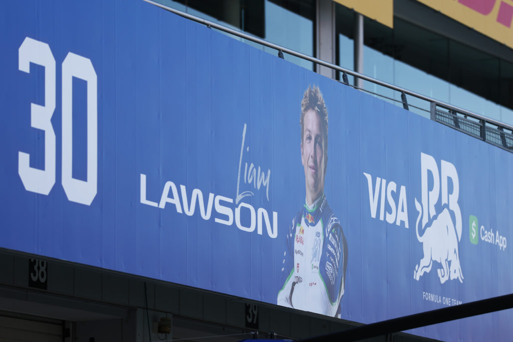 Liam Lawson will be even more gutted when he sees one banner on display ...