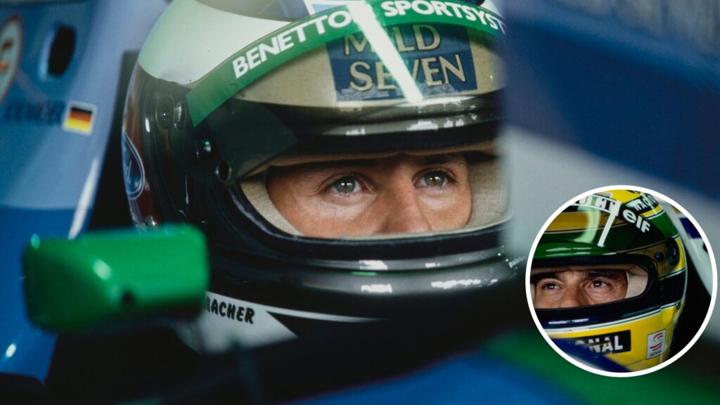 Ayrton Senna repeatedly made the same gesture when he saw Michael ...