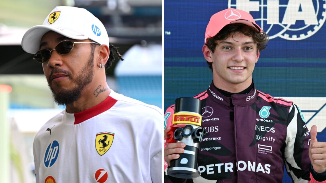 Lewis Hamilton sends classy message to Kimi Antonelli after first F1 ...