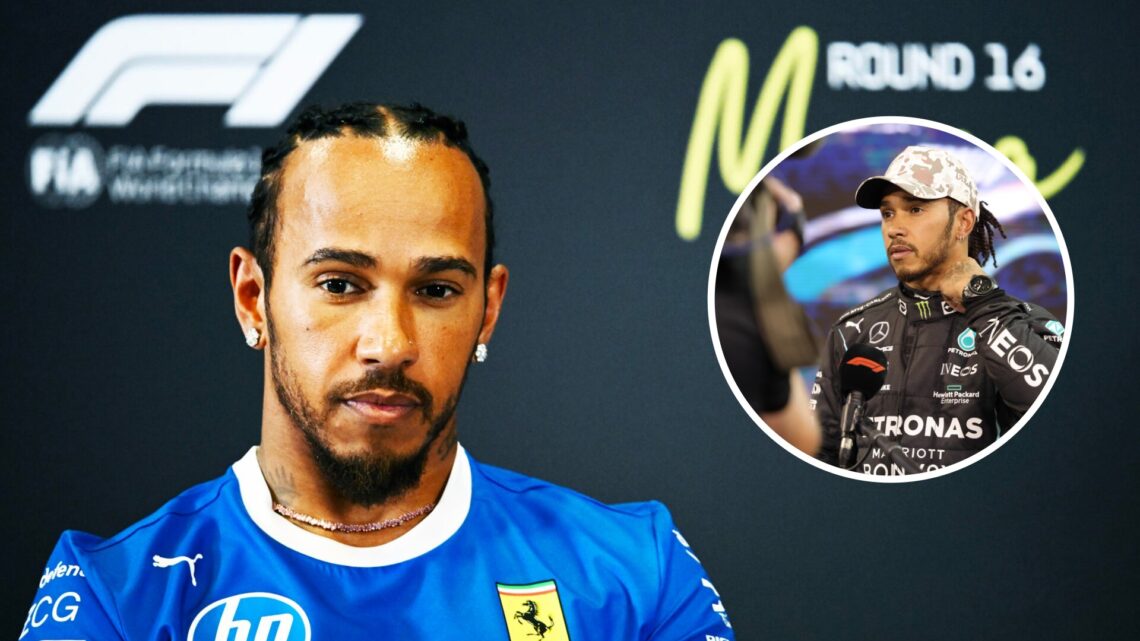 Lewis Hamilton responded with a 'severe look' when he was asked one ...