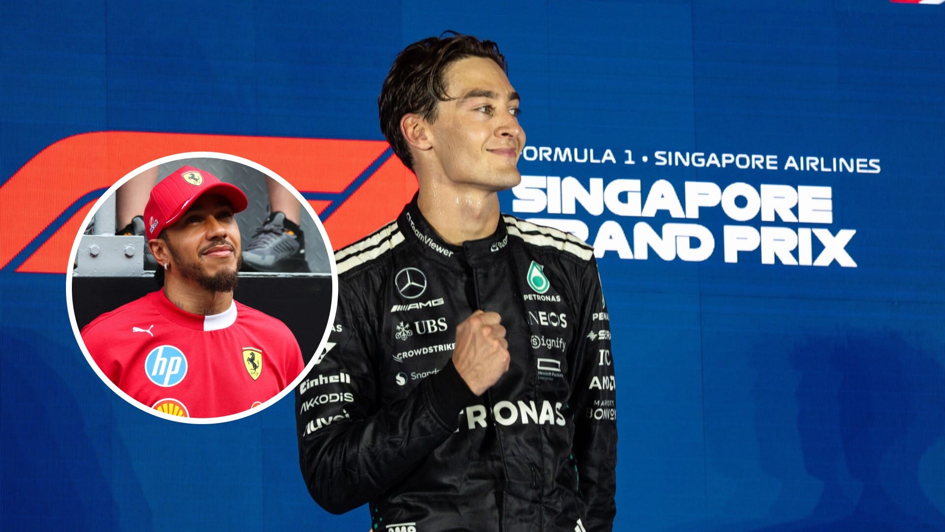 Lewis Hamilton sends message to ‘mega’ George Russell after winning the ...